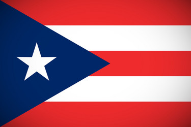 Puerto rico national flag Royalty Free Vector Image