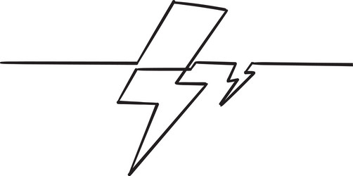 Hand drawn doodle lightning thunder strike Vector Image