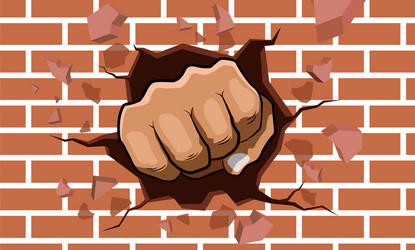 Fist Punching Wall Vector Images (over 260)