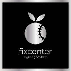 Fix repair center logo Royalty Free Vector Image
