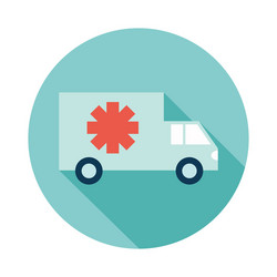 Abstract hospital ambulance badge and label Vector Image