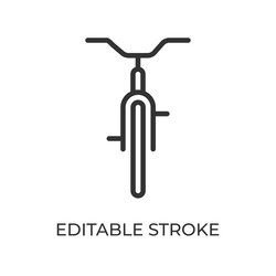 Bike icon front view Royalty Free Vector Image