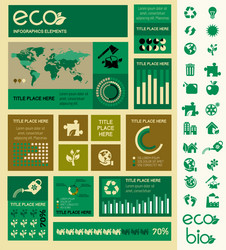 Ecology infographic template Royalty Free Vector Image