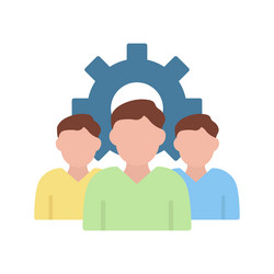 Executive team icon image suitable Royalty Free Vector Image
