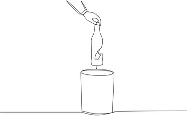 One Line Drawing Bottle Vector Images (over 1,300)