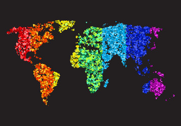 World map Royalty Free Vector Image - VectorStock