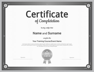Certificate of authorised distributor template Vector Image