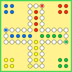 Ludo board game Royalty Free Vector Image - VectorStock