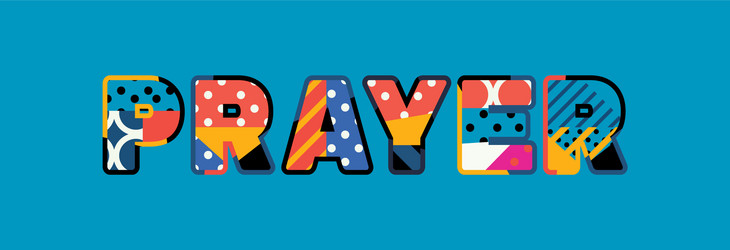 Prayer concept word art Royalty Free Vector Image