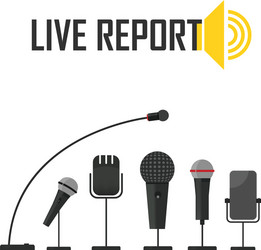 Tv live report Royalty Free Vector Image - VectorStock