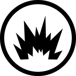 Blast icon Royalty Free Vector Image - VectorStock