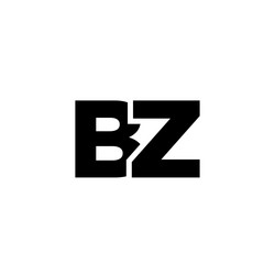 Initial letter a and z az monogram logo design Vector Image