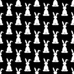 Easter Bunny Back Silhouette Vector Images (over 110)
