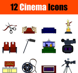 Cinema set Royalty Free Vector Image - VectorStock