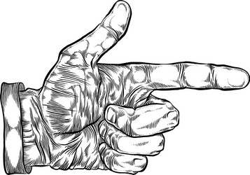 Pointing finger Royalty Free Vector Image - VectorStock