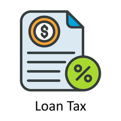 Piggy tax fill outline icon design illust Vector Image