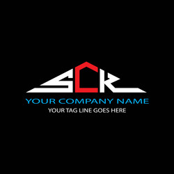 Sck letter logo creative design with graphic Vector Image