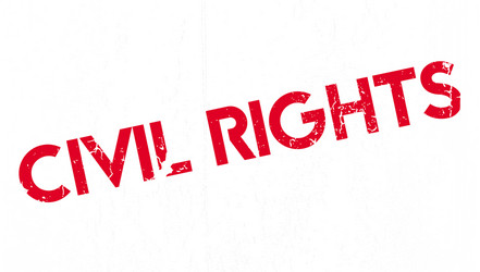 Civil rights rubber stamp Royalty Free Vector Image