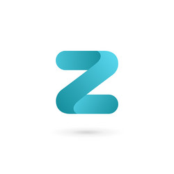 Letter z number 2 logo icon design template Vector Image