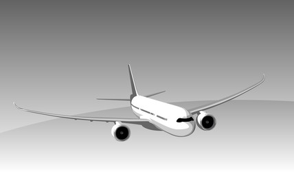 Airbus a350-800 Royalty Free Vector Image - VectorStock