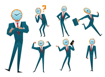 Punctual man Royalty Free Vector Image - VectorStock