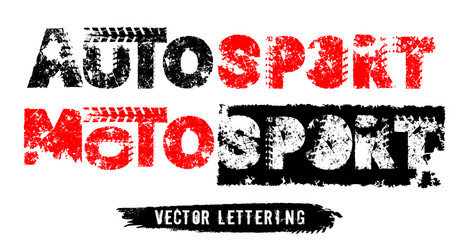 Off-road grunge dirt rally lettering Royalty Free Vector