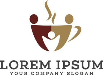 People with coffee concept Royalty Free Vector Image