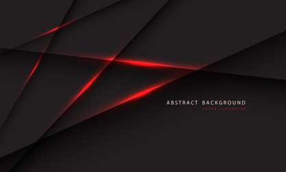 Red light line shadow dark grey luxury background Vector Image