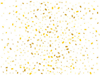 Gender neutral golden rectangles confetti Vector Image