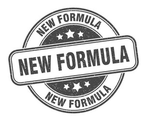New formula stamp new formula label round grunge Vector Image