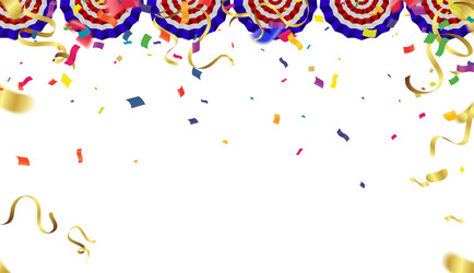 Colorful celebration background with party Vector Image
