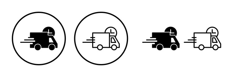 Delivery icon shipping fast delivery icon Vector Image