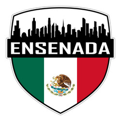Guadalajara skyline silhouette mexico flag travel Vector Image