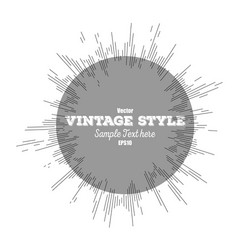 Set of vintage style star burst retro elements Vector Image