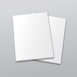 Blank empty magazine template Royalty Free Vector Image