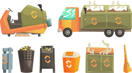 Environmental Sanitation Cartoon Vector Images (over 200)