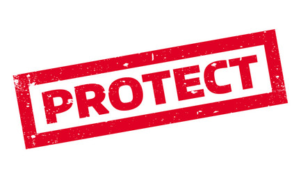 Protect rubber stamp Royalty Free Vector Image