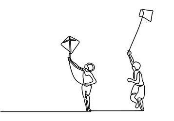 Sketch Two Kids Playing Vector Images (over 220)