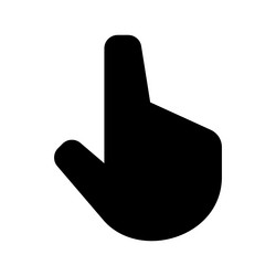 Pointing icon Royalty Free Vector Image - VectorStock