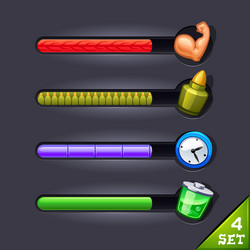 Resource icons for games Royalty Free Vector Image