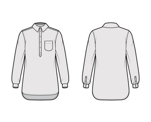 Fashion Flat Technical Drawing Template Vector Images (over 9,100)