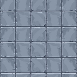 Stone wall from bricks rock game background Vector Image