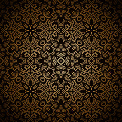 Vintage gold pattern Royalty Free Vector Image
