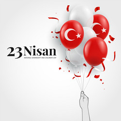 23 nisan Royalty Free Vector Image - VectorStock