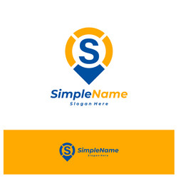 Letter s point logo design template point logo Vector Image
