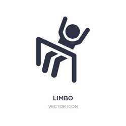 People playing limbo isolated icon simple element Vector Image