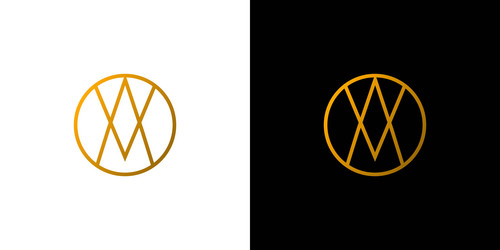 Modern and minimalist round x logo design Vector Image