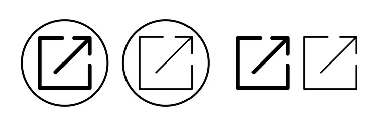 External link icon hyperlink chain symbol Vector Image