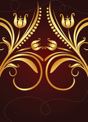 Gold and silver rose Royalty Free Vector Image