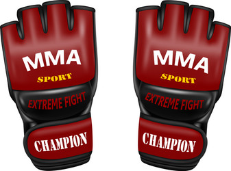 Gloves mma Royalty Free Vector Image - VectorStock